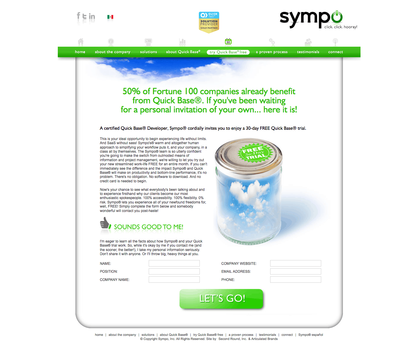 Sympo - Copywriters Website